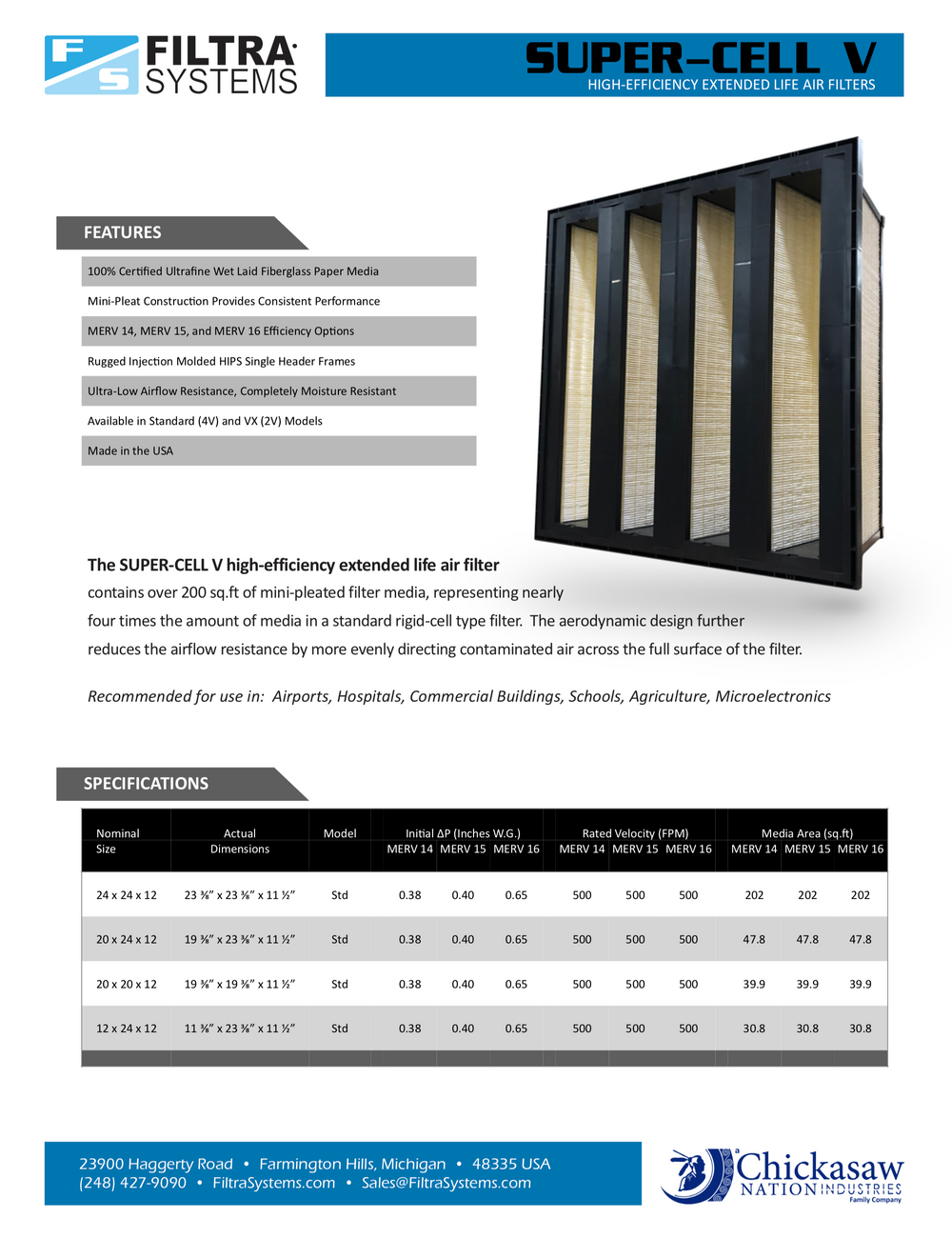 Rigid Cell Air Filters